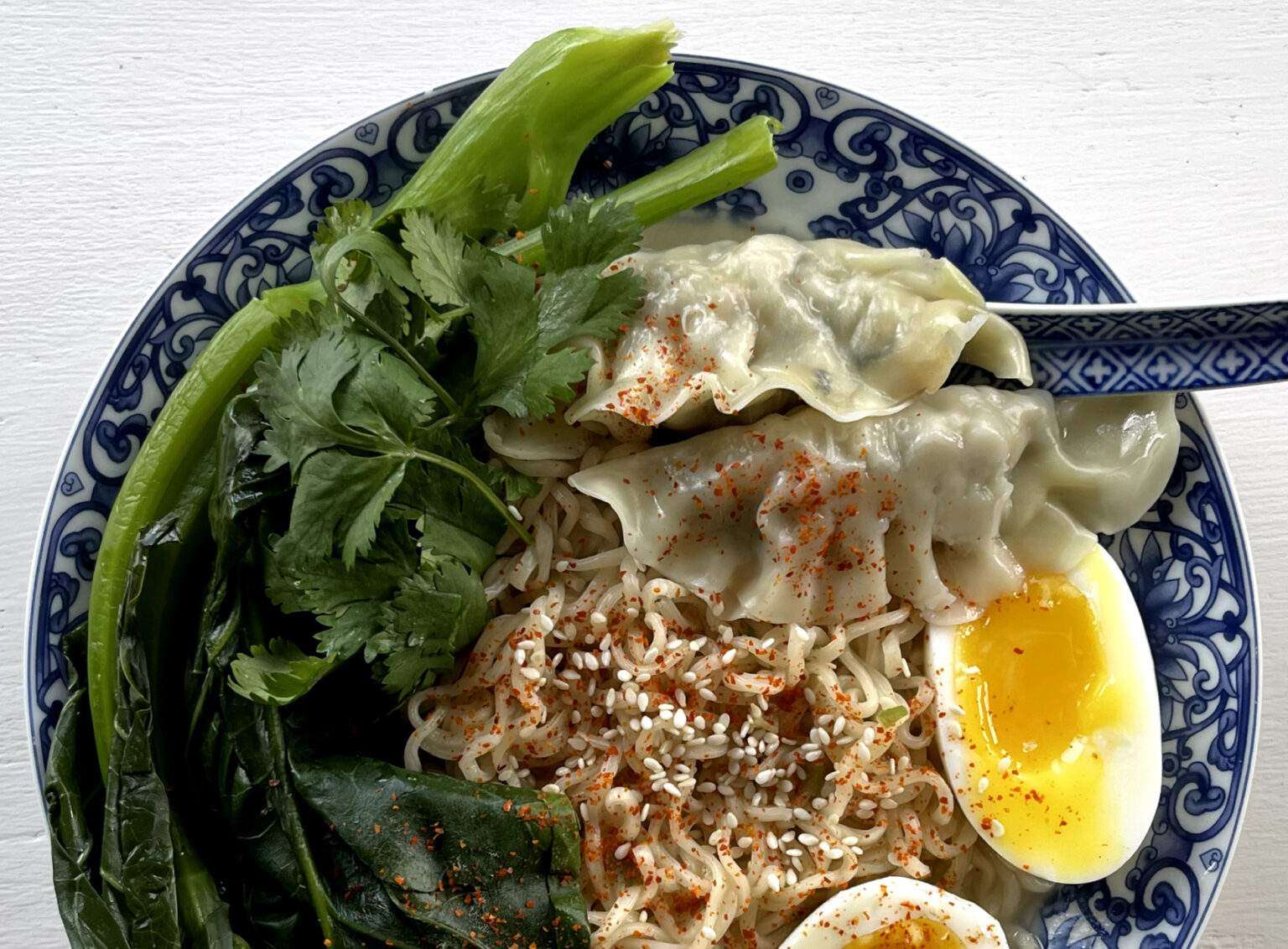How to Make Fancied-up Instant Ramen Option #7: Tonkotsu with Dumplings ...